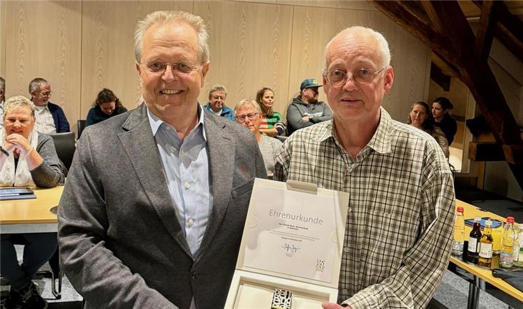Ehrung für 20 Jahre im Gemeinderat
